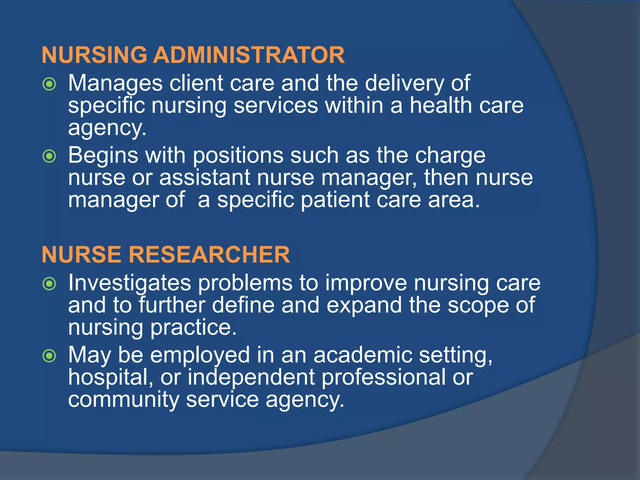Expanded role of nurses | PPTX