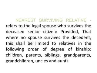 Expanded senior citizen act | PPTX