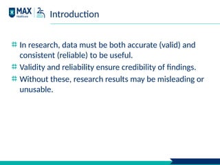 Expanded_Validity_and_Reliability.RESEARCHpptx | PPTX