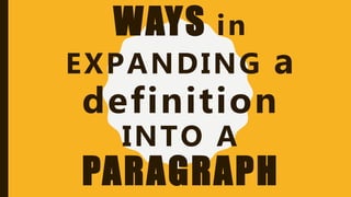 EXPANDING A PARAGRAPH.pptx