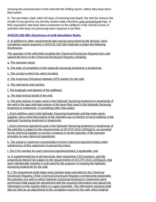 Revised Virginia Regulations for Fracking Chemical Disclosure | PDF