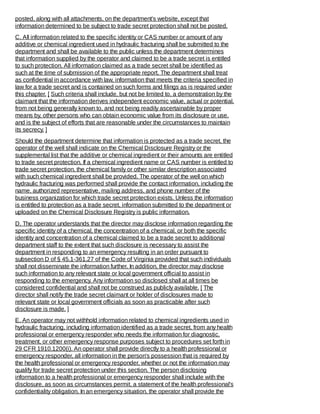 Revised Virginia Regulations for Fracking Chemical Disclosure | PDF