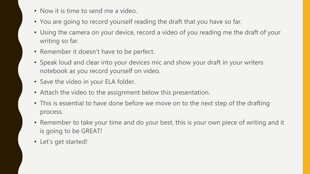 Expanding on your small moment | PPT