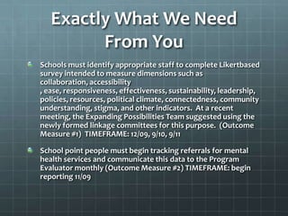 Expanding Possibilities Program Evaluation | PPT