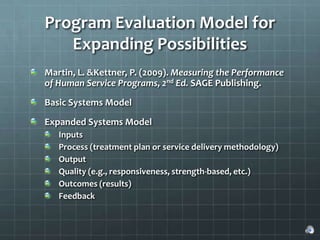 Expanding Possibilities Program Evaluation | PPT