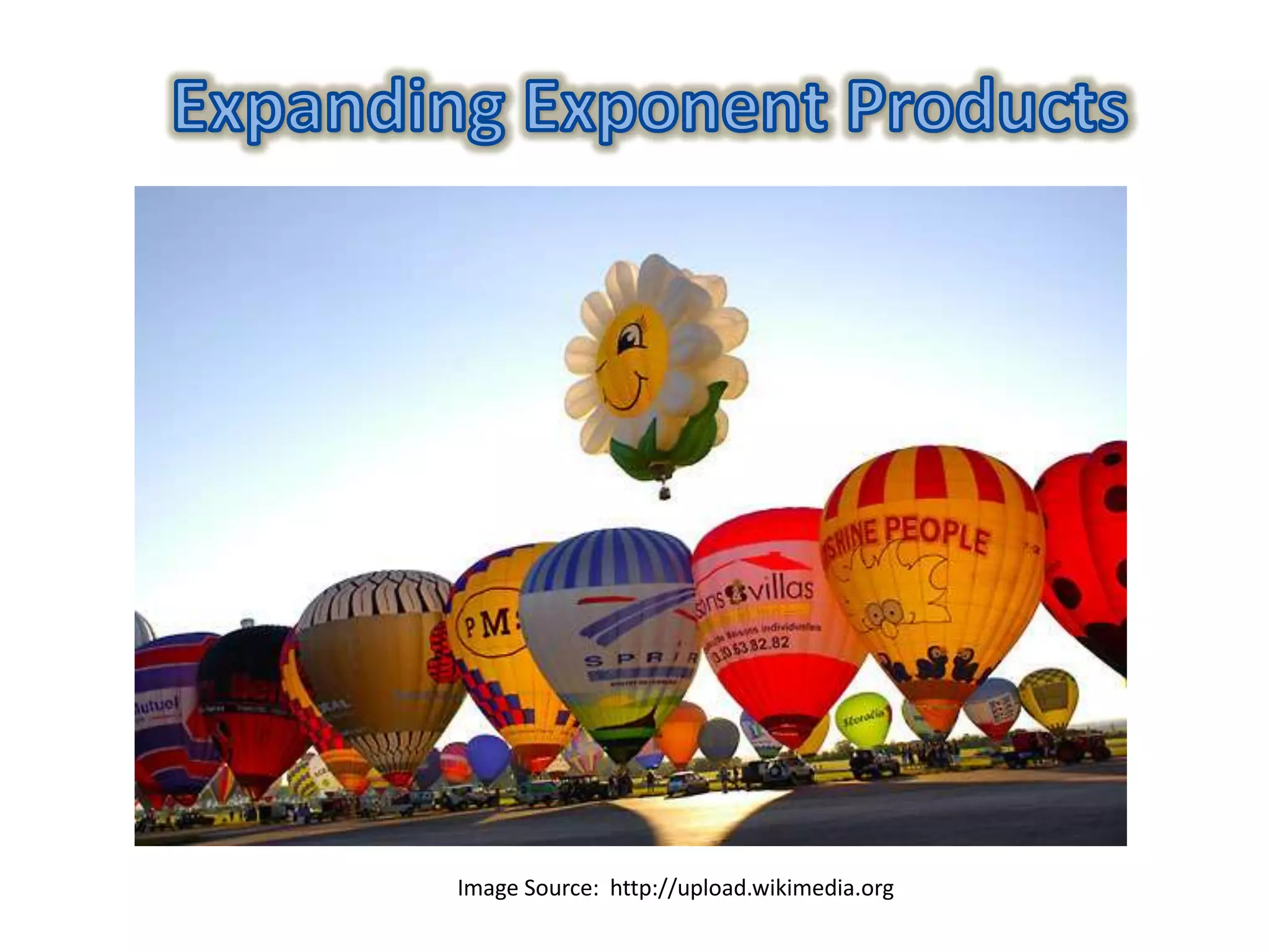 Expanding Exponent Products | PPT