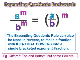 Expanding Exponent Quotients | PPT