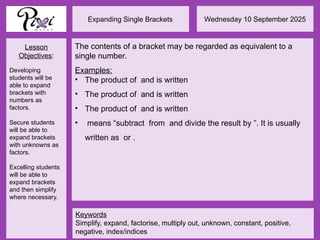 Expanding single brackets lessonPixiPPt.pptx