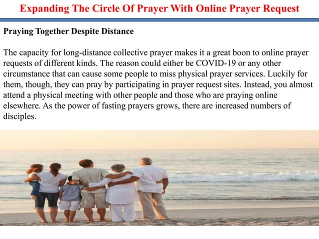 Expanding The Circle Of Prayer With Online Prayer Request.pptx