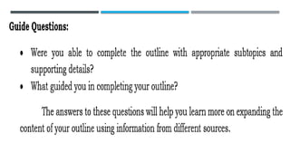 Expanding the Content of an Outline Using Notes.pptx