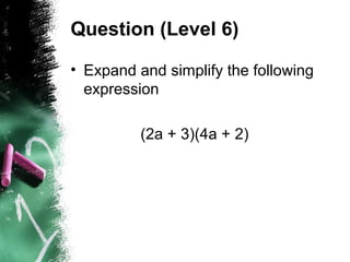 Expanding two brackets | PPT