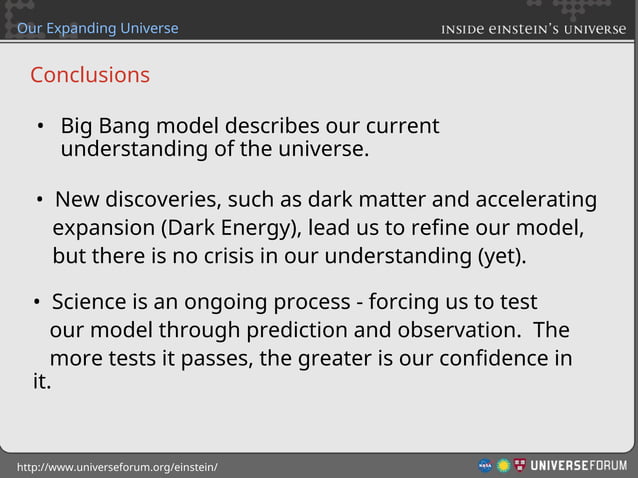 ExpandingUniverse across the cosmos and beyond | PPT