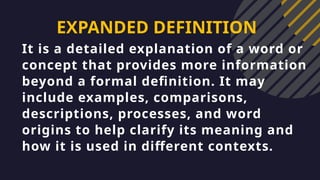 EXPANDING WORD DEFINITION and ITS TECHNIQUES.pptx