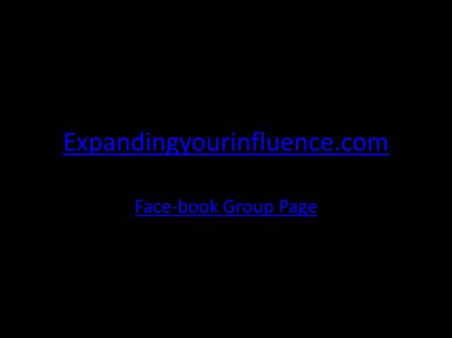 Expanding your influence | PPTX