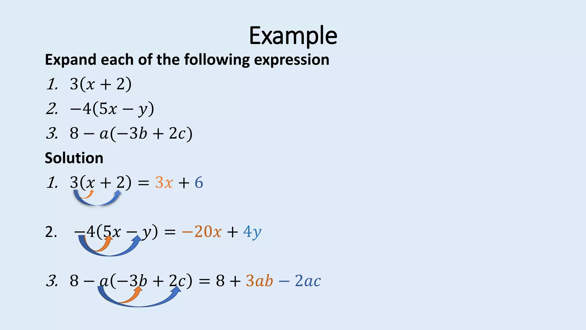 Expansion And Factorisation Of Algebraic Expressions 2 pptx