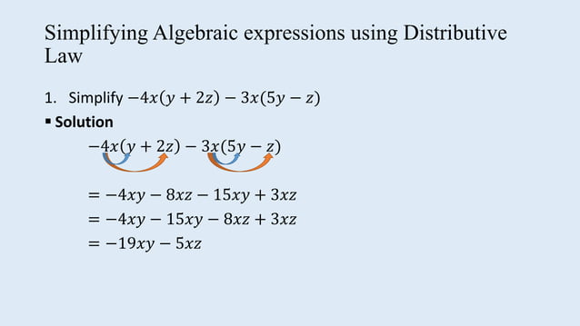 Expansion and Factorisation of Algebraic Expressions 2.pptx | Web ...