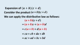 Expansion and Factorisation of Algebraic Expressions 2.pptx