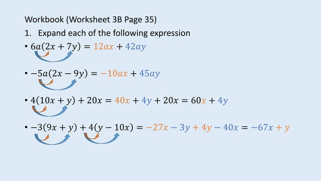 Expansion and Factorisation of Algebraic Expressions 2.pptx | Web Development | Internet