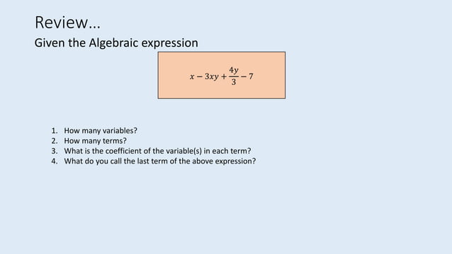Expansion and Factorisation of Algebraic Expressions 2.pptx Expansion and Factorisation of Algebraic Expressions 2.pptx