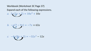 Expansion and Factorisation of Algebraic Expressions 2.pptx