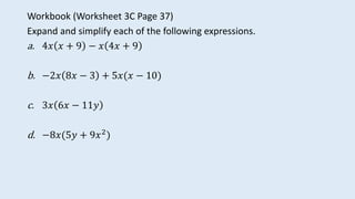 Expansion and Factorisation of Algebraic Expressions 2.pptx