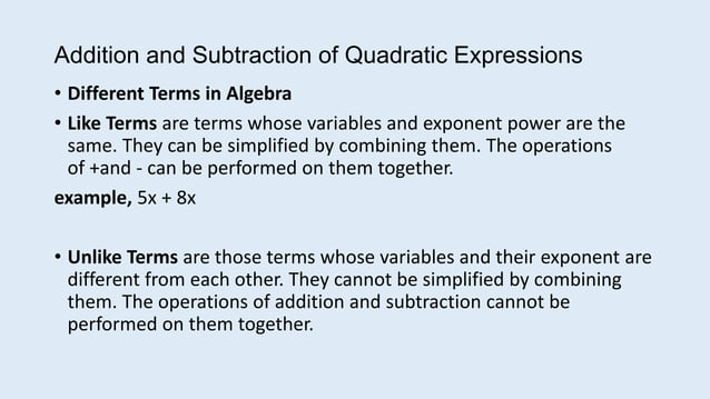 Expansion and Factorisation of Algebraic Expressions 2.pptx | Web Development | Internet