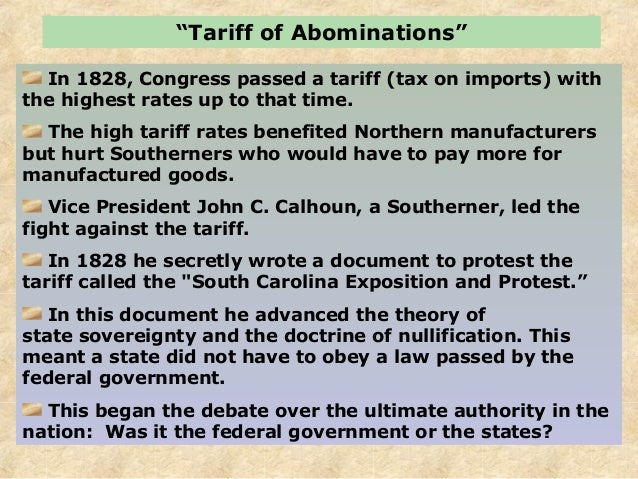 Tariff Of Abominations