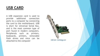 Expansion cards and slots | PPTX