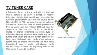 Expansion cards and slots | PPTX