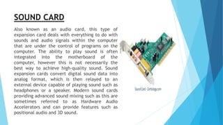 Expansion cards and slots | PPTX