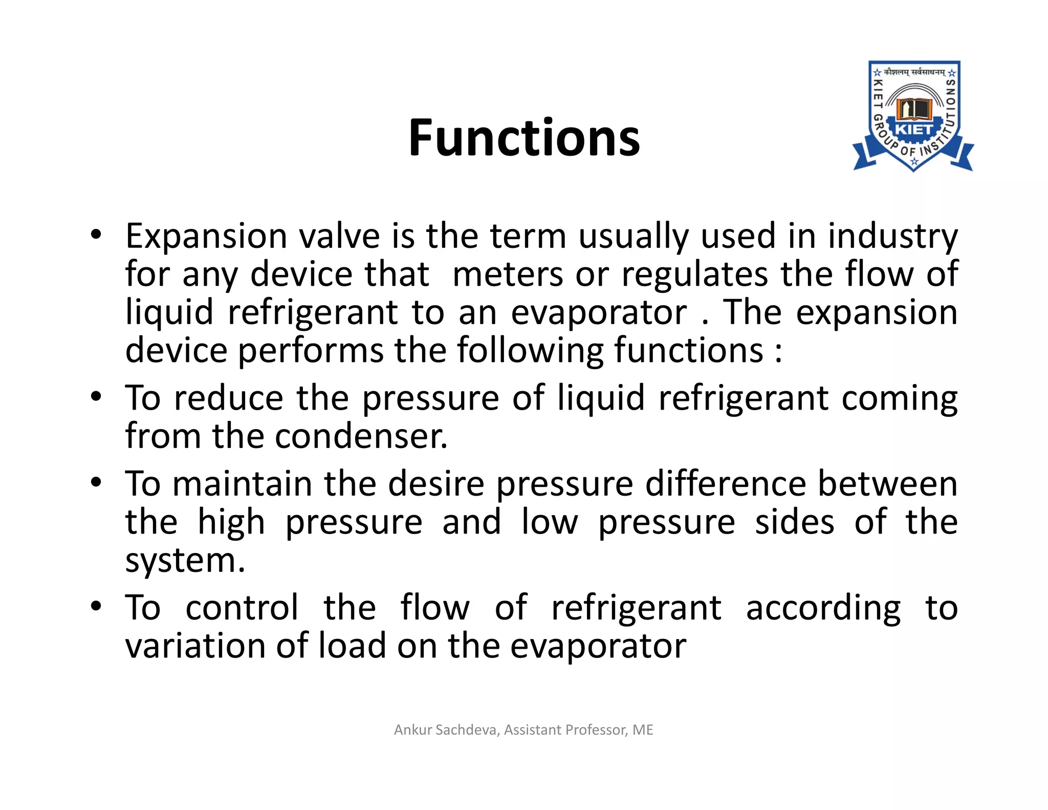 Expansion devices | PDF