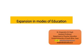 modes of education and its various types | PPTX