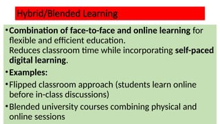 modes of education and its various types | PPTX