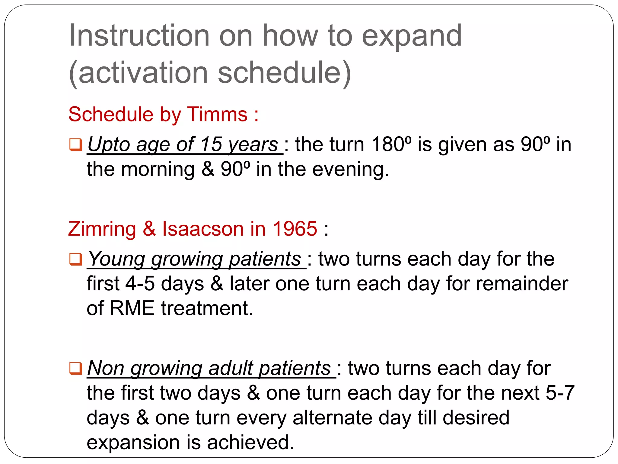 Expansion in orthodontics | PPTX