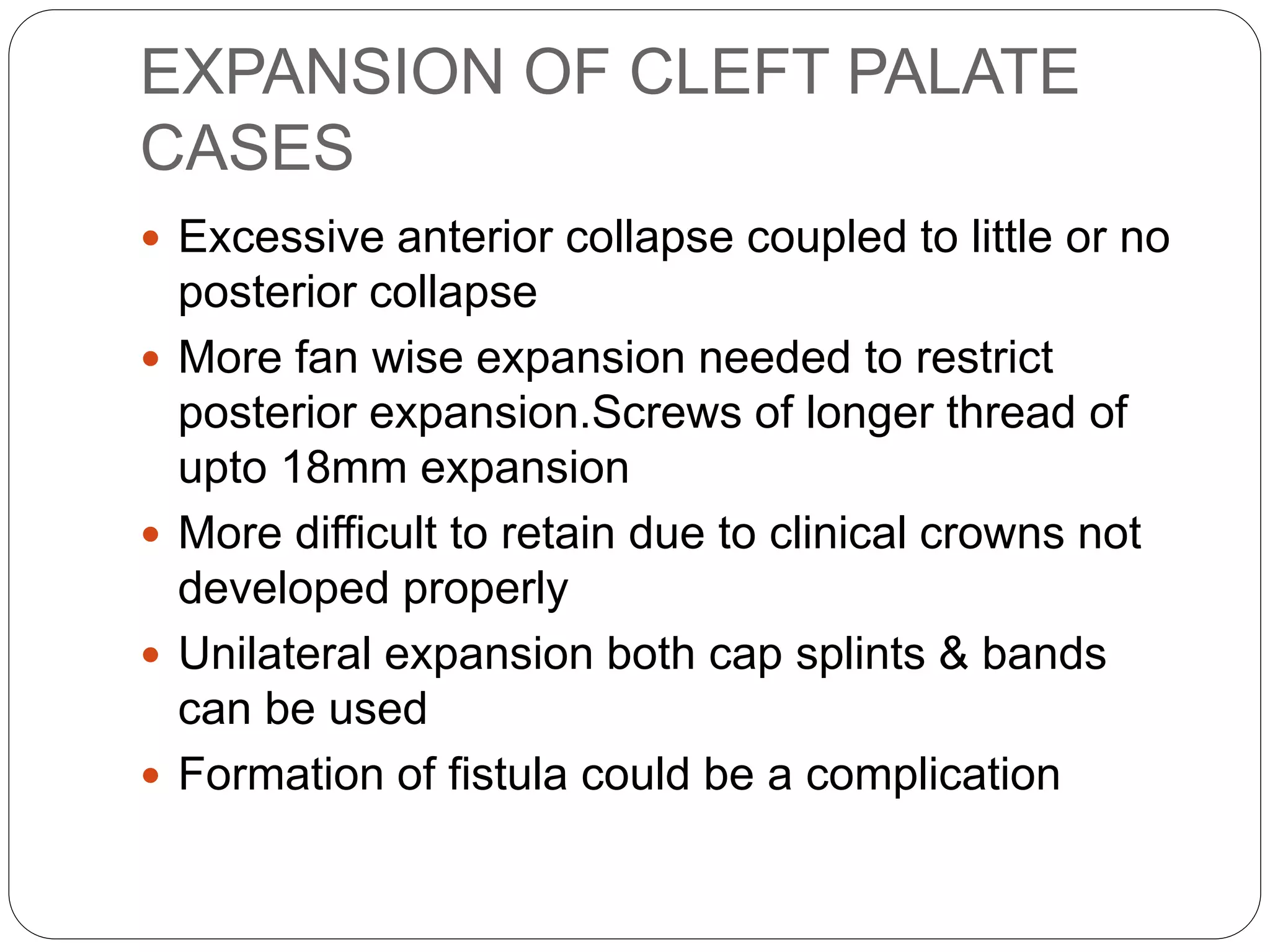 Expansion in orthodontics | PPTX