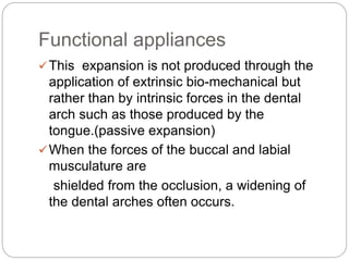 Expansion in orthodontics | PPTX