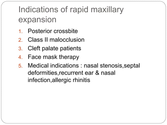Expansion in orthodontics | PPTX | Dental Health | Diseases and Conditions