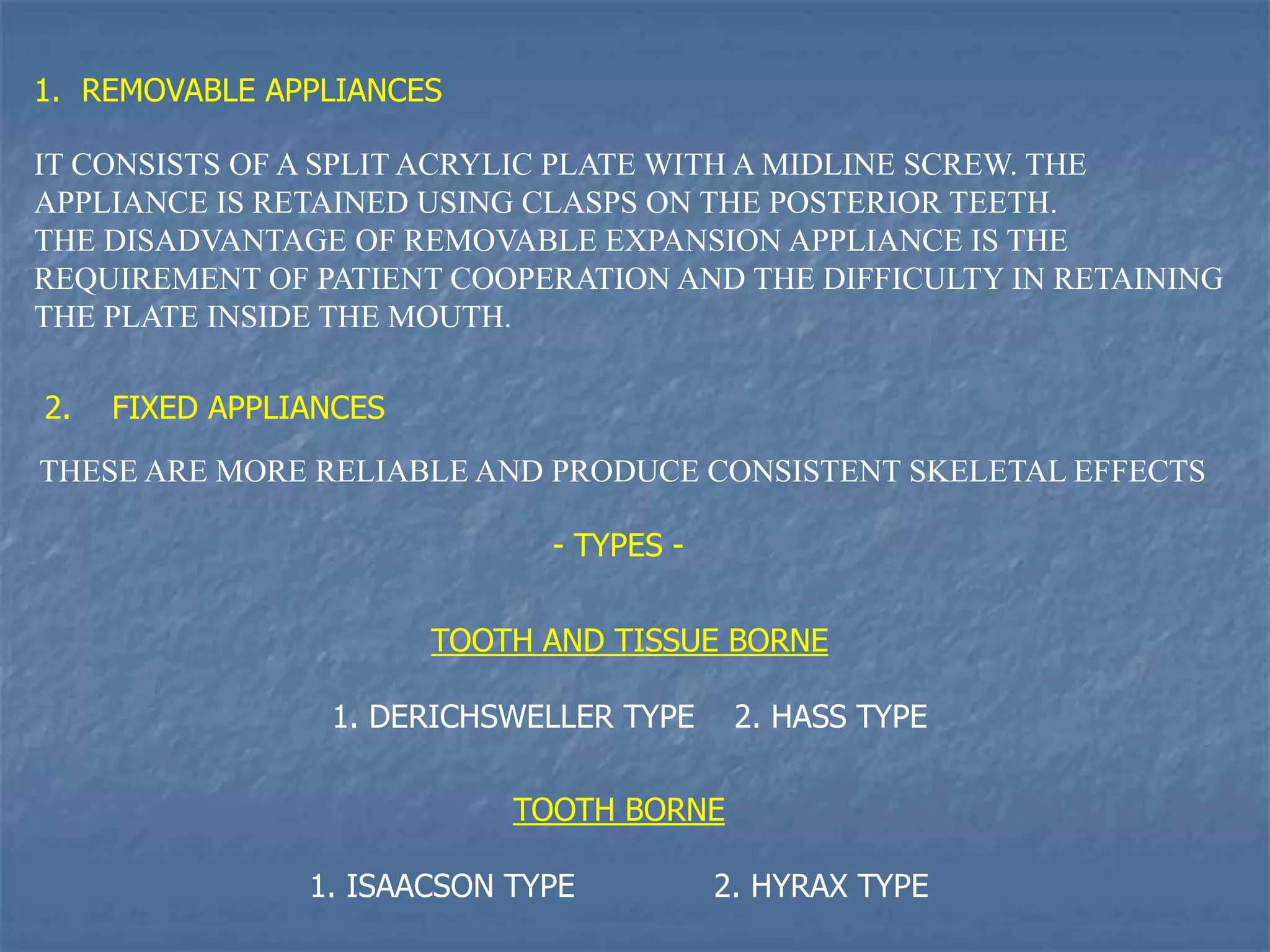 Expansion in orthodontics | PPT