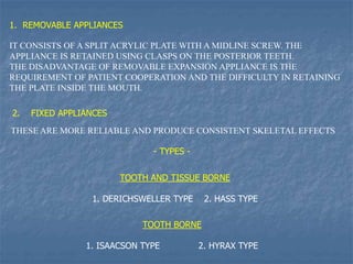 Expansion in orthodontics | PPT