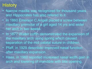 Expansion in orthodontics.pptxx final ppt | PPT
