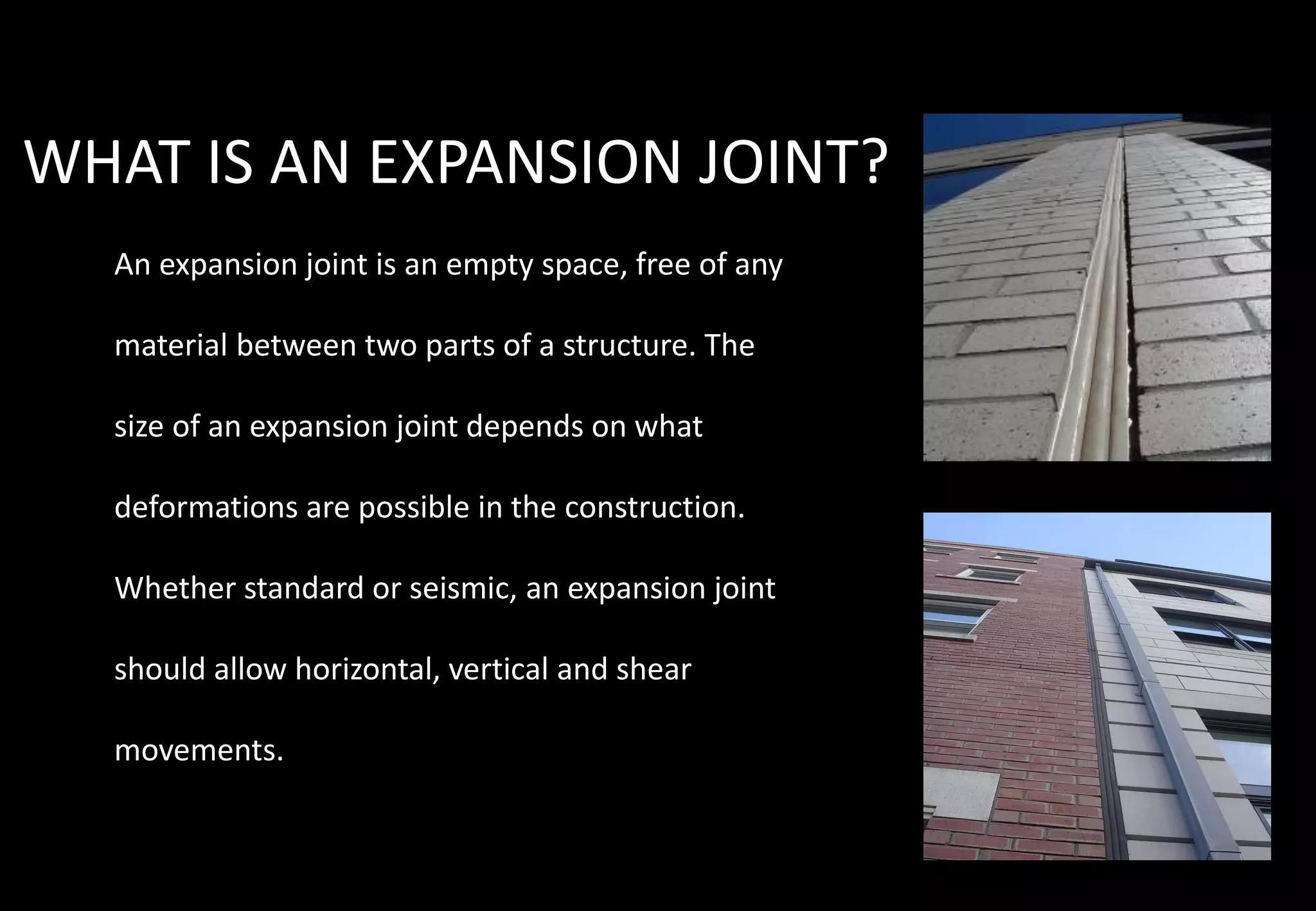 Expansion joints | PPTX