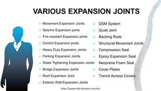 Expansion joints | PDF