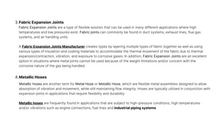 Expansion Joints Explained: Types, Process & Advantages | PDF