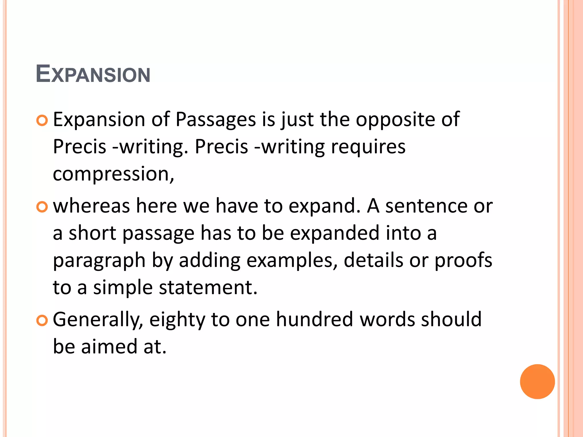 Expansion of passages | PPTX