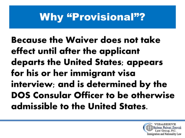 Expansion of Provisional Unlawful Presence Waiver / I-601A Waiver ...