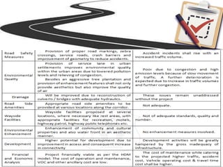 Feasibility study on expansion of state highway | PPTX