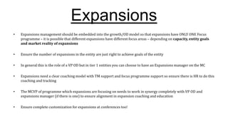 Expansions creation and management Tier 1 and 2 | PPT