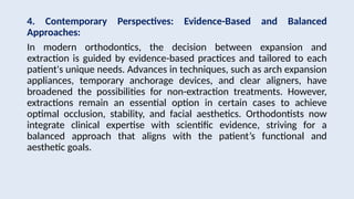 Expansion and extraction concept in orthodontics.pptx