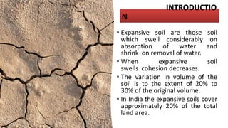 Expansive soil & its improvement techniques | PPTX