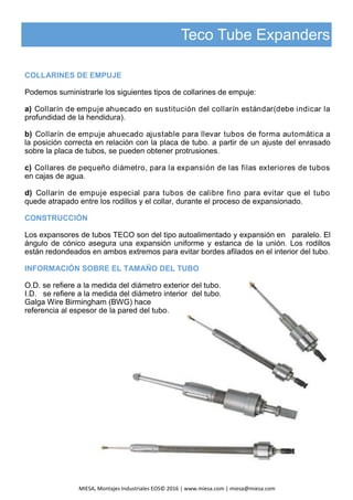 Expansores de tubos | PDF